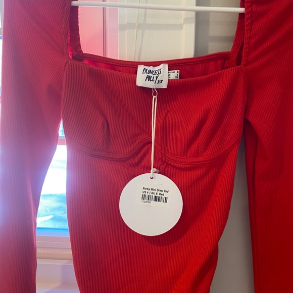Princess Polly | Dresses | Red Mini Dress Princess Polly Tags On | Poshmark